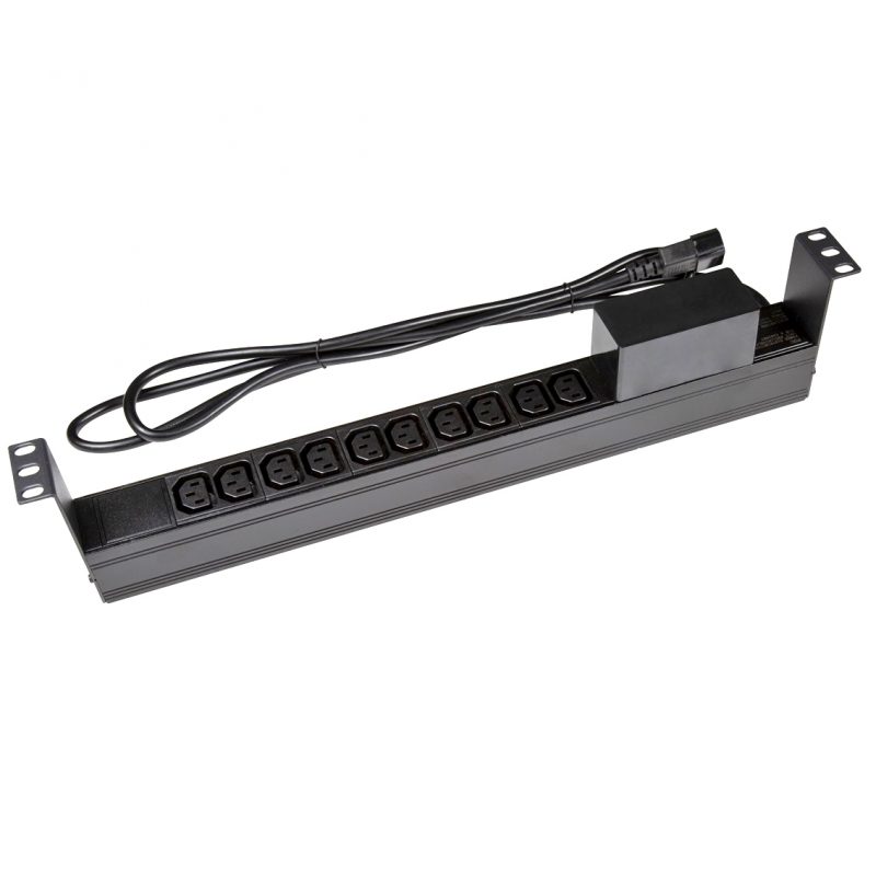 10 Outlet Horizontal IEC C14 Input PDU - PowerShield Power Protection ...